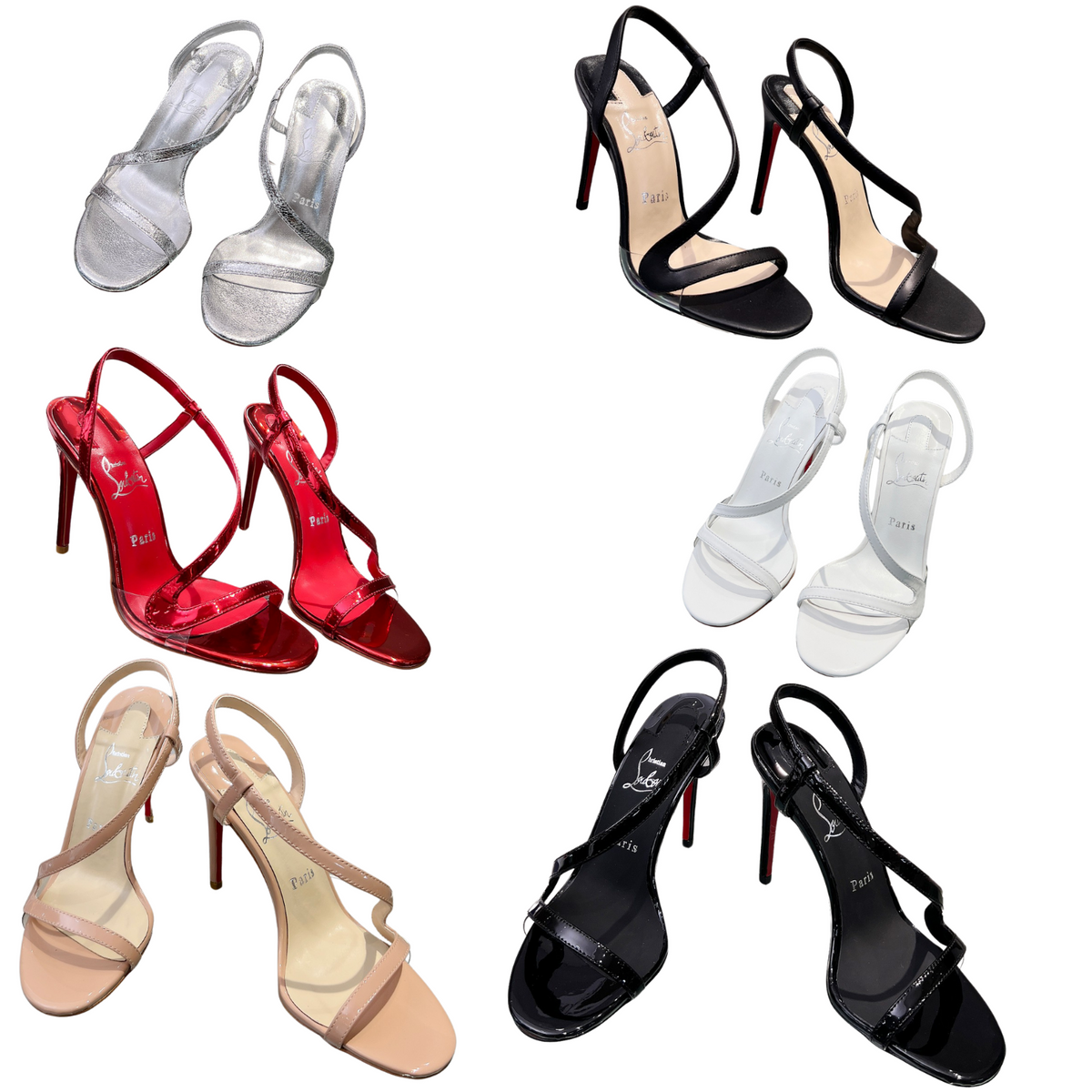 CL Rosalie 105mm Sandals Leather and PVC 251036 – Amejews