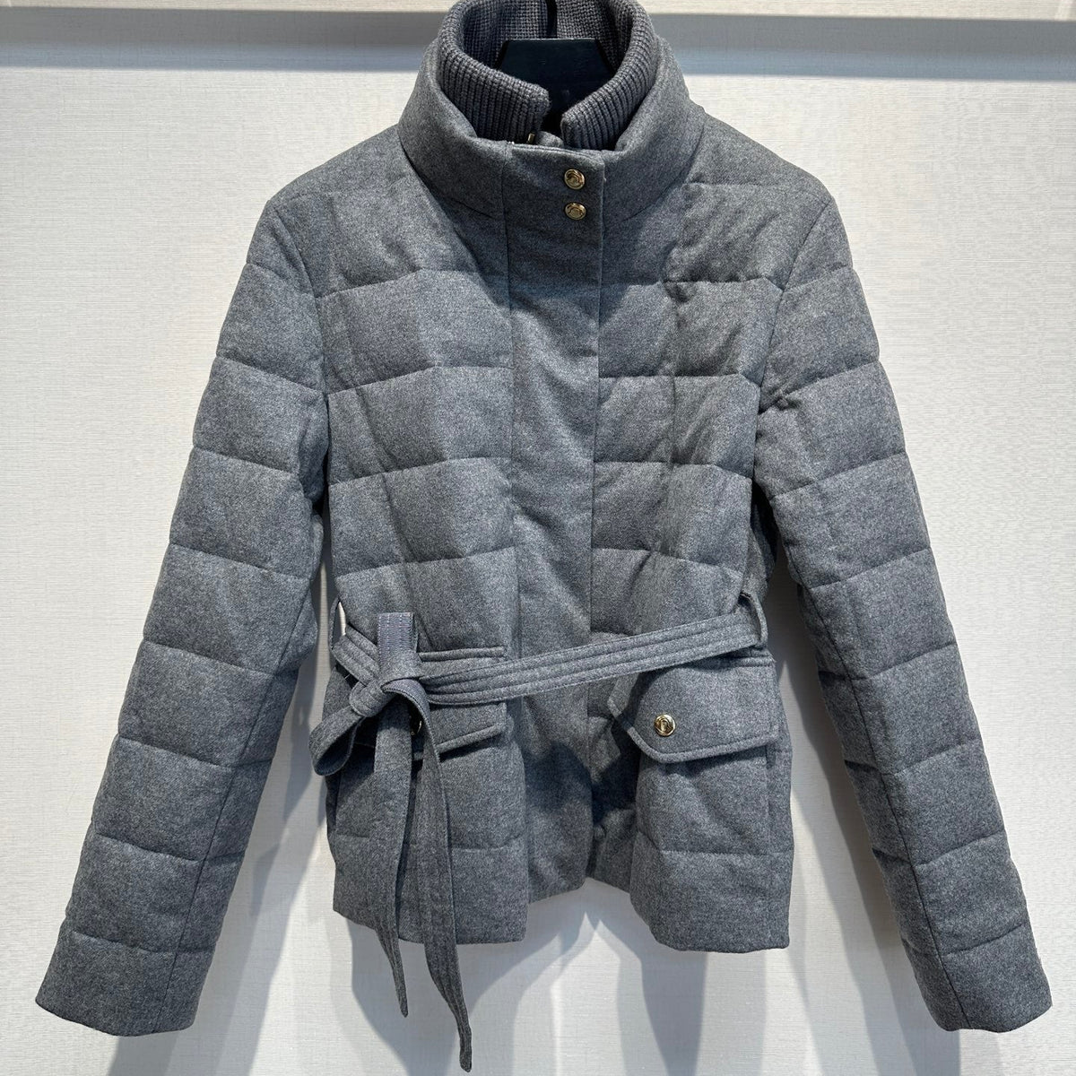 MC 2025 Jacket Grey Polyester Wool – Amejews